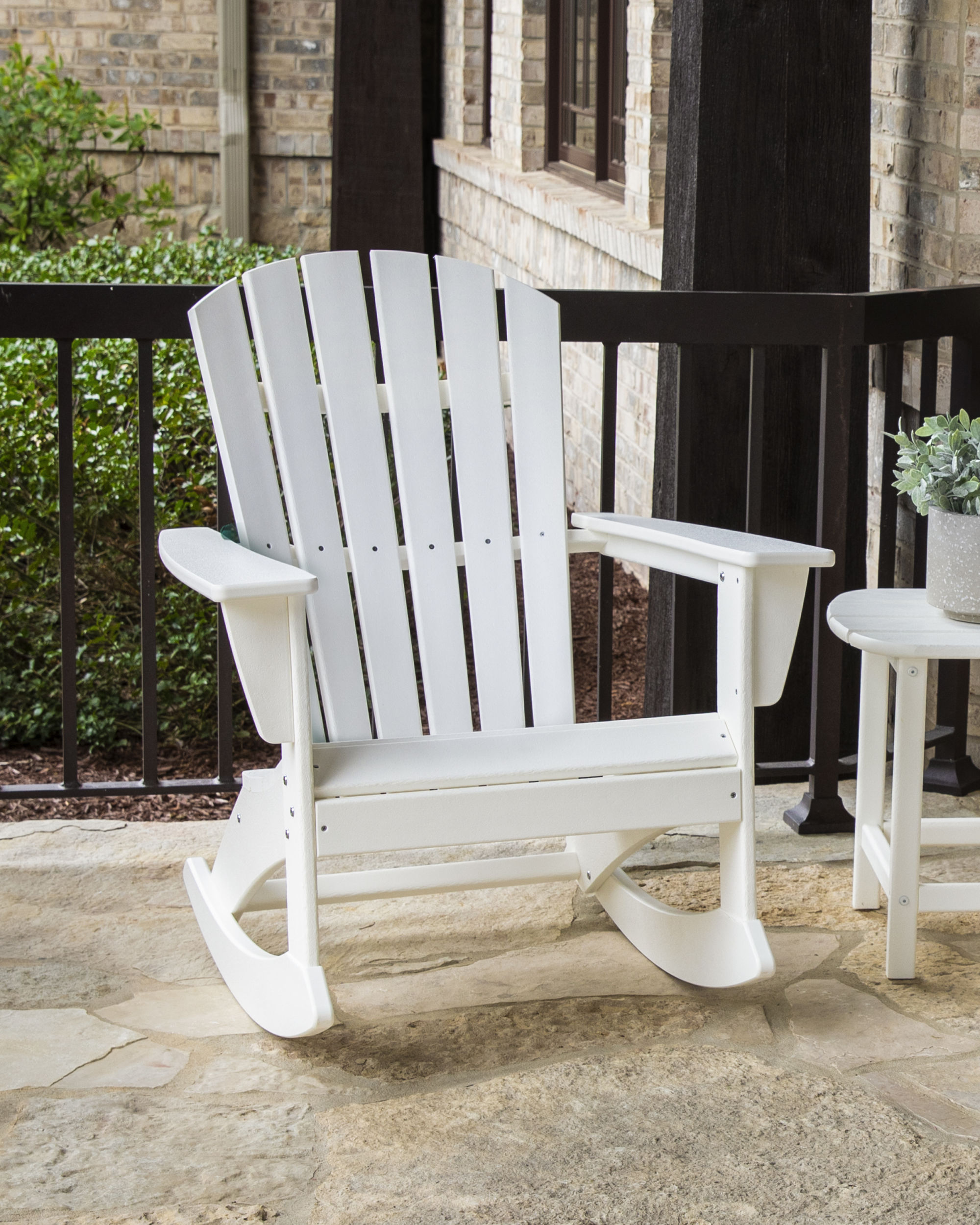 Polywood® Grant Park Traditional Curveback Adirondack Rocking Chair